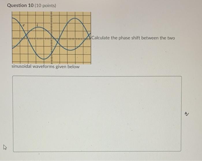 Solved Question 10 (10 points) Calculate the phase shift | Chegg.com