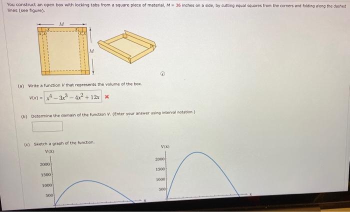 Solved construct an open box with locking tabs from a square | Chegg.com