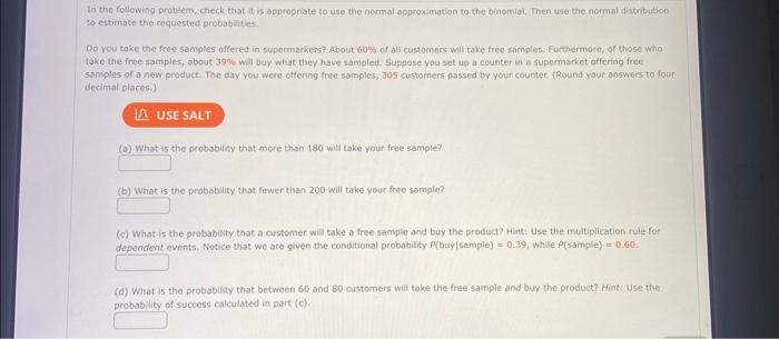 Solved In the following problern, check that it is | Chegg.com