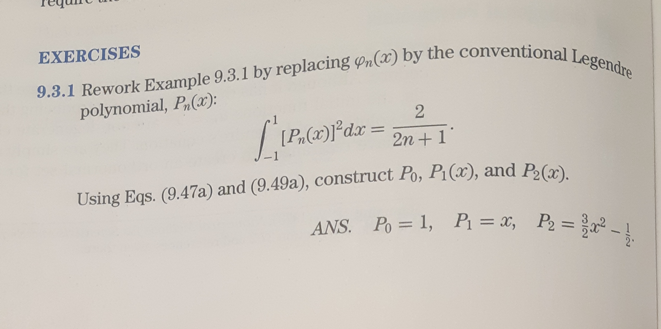 Solved EXERCISES9.3.1 ﻿Rework Example 9.3.1 ﻿by replacing | Chegg.com