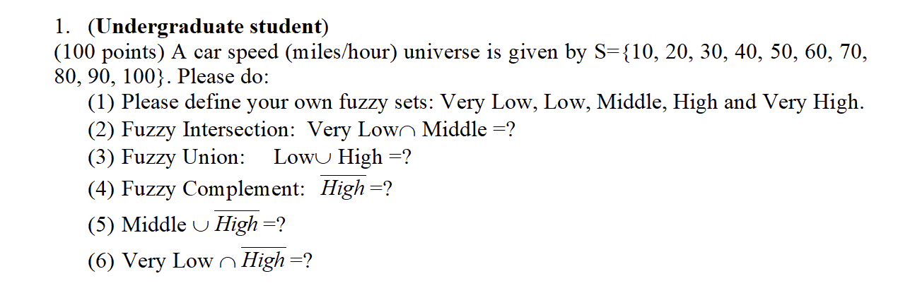 Solved ARTIFICIAL INTELLIGENCE 1. (Undergraduate | Chegg.com