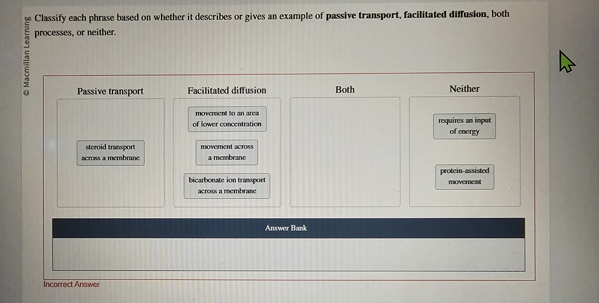 Solved Classify each phrase based on whether it describes or | Chegg.com Solved Classify each phrase based on whether it describes or | Chegg.com
