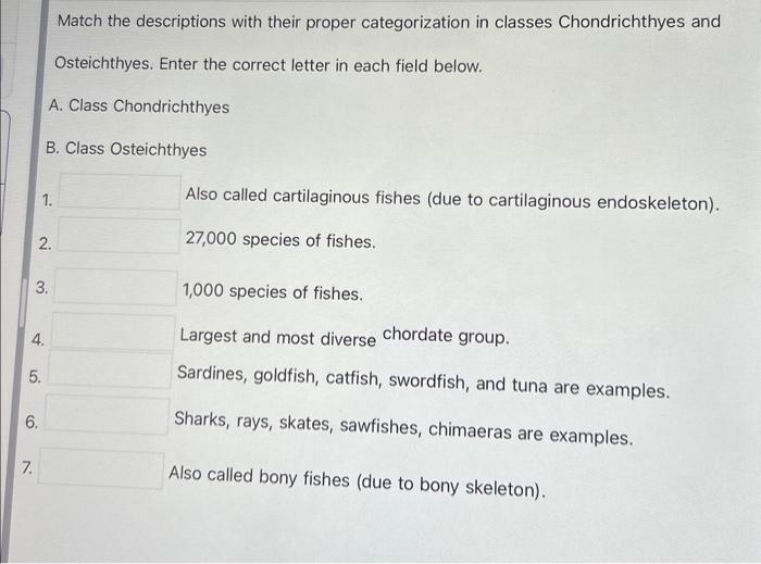 Solved Match the descriptions with their proper | Chegg.com