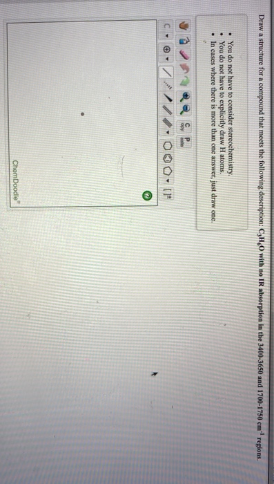 Solved Draw a structure for a compound that meets the | Chegg.com