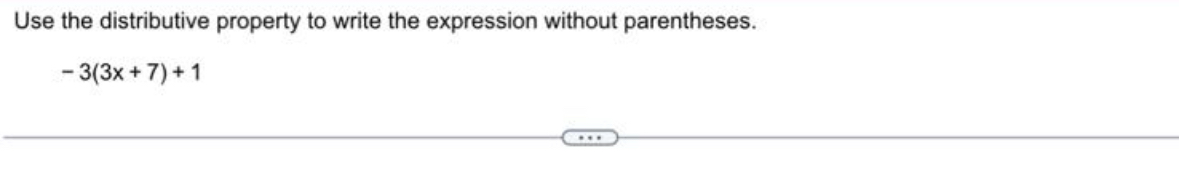 Solved Use the distributive property to write the expression | Chegg.com