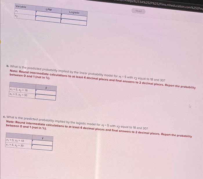 Solved Consider a binary response variable y and two | Chegg.com