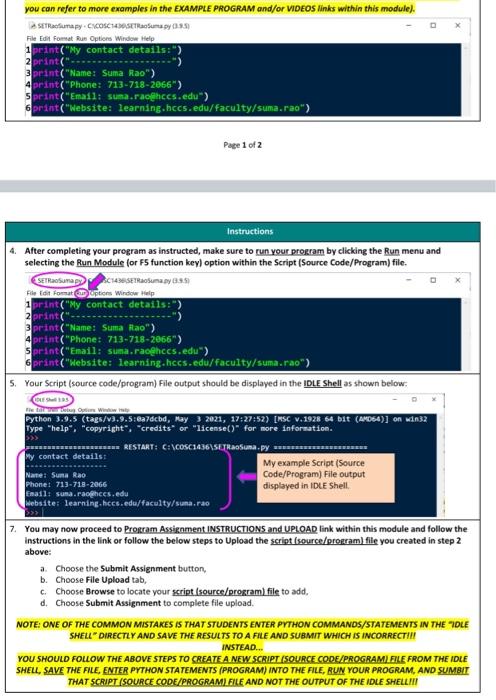 Solved you can refer to more examples in the EXAMPLE PROGRAM | Chegg.com