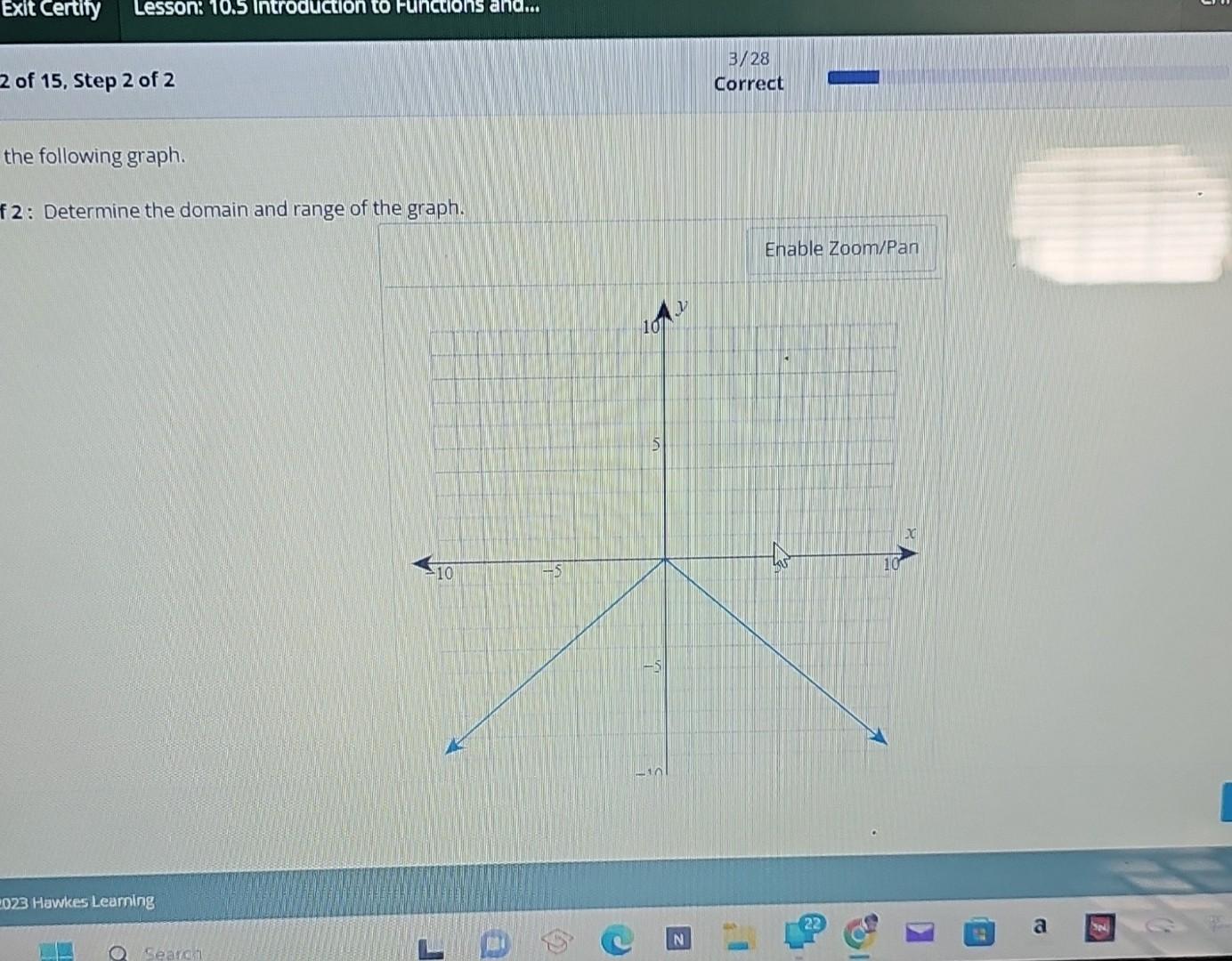 Solved the following graph. 2: Determine the domain and | Chegg.com