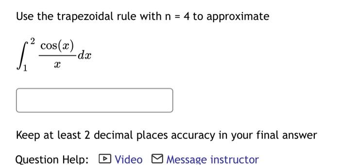 Solved Use the Midpoint Rule with n=3 to approximate the | Chegg.com