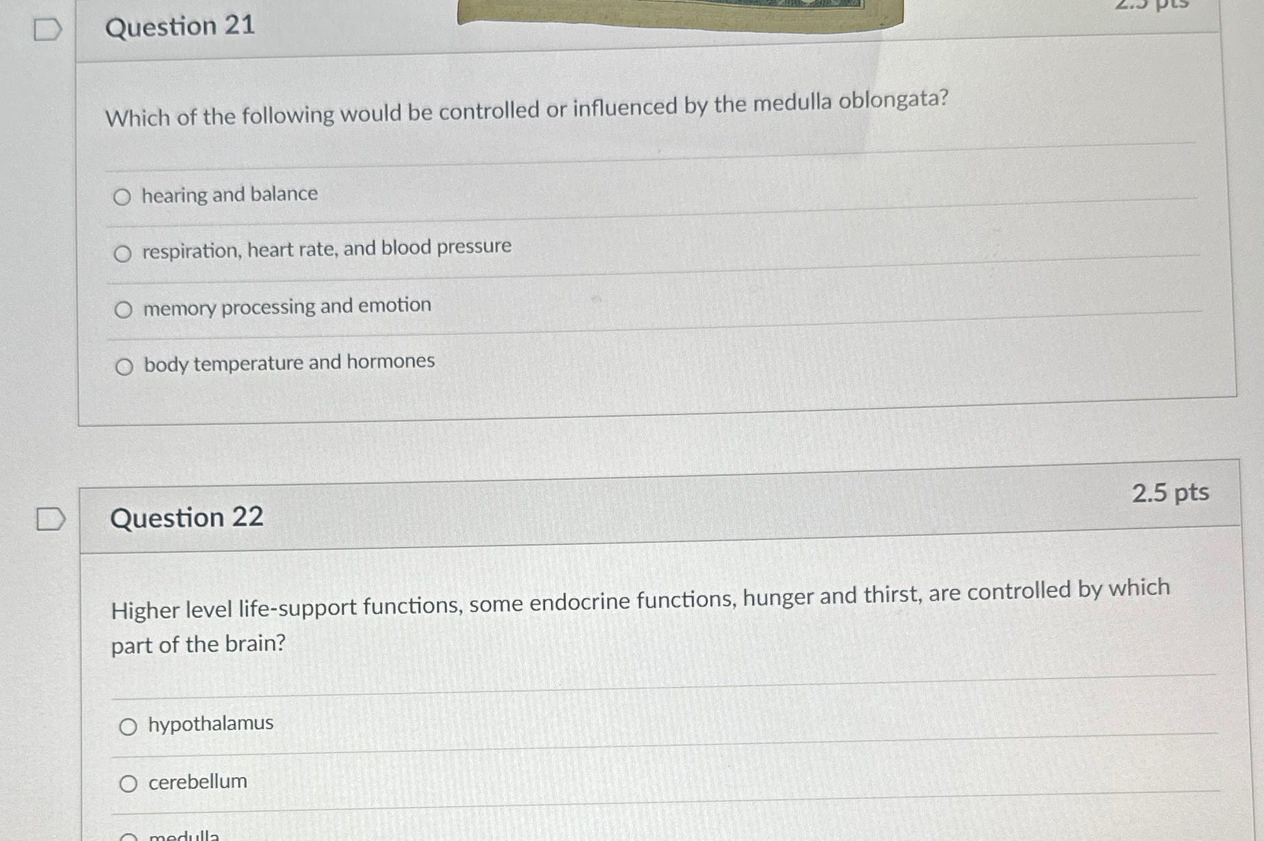 Solved Question 21Which of the following would be controlled | Chegg.com