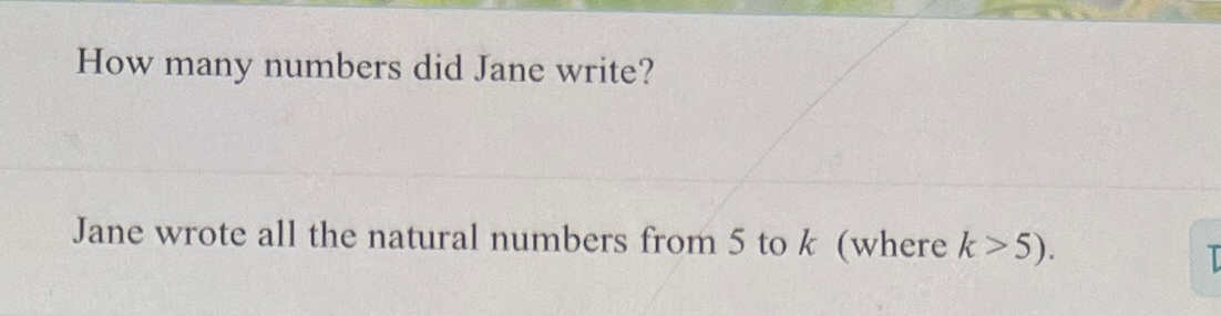 Solved How many numbers did Jane write?Jane wrote all the | Chegg.com