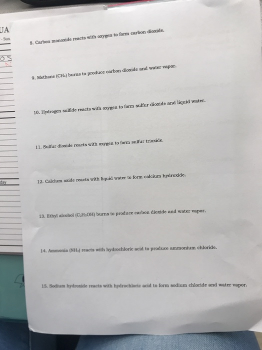 Solved Heats of formation worksheet Use the heats of | Chegg.com