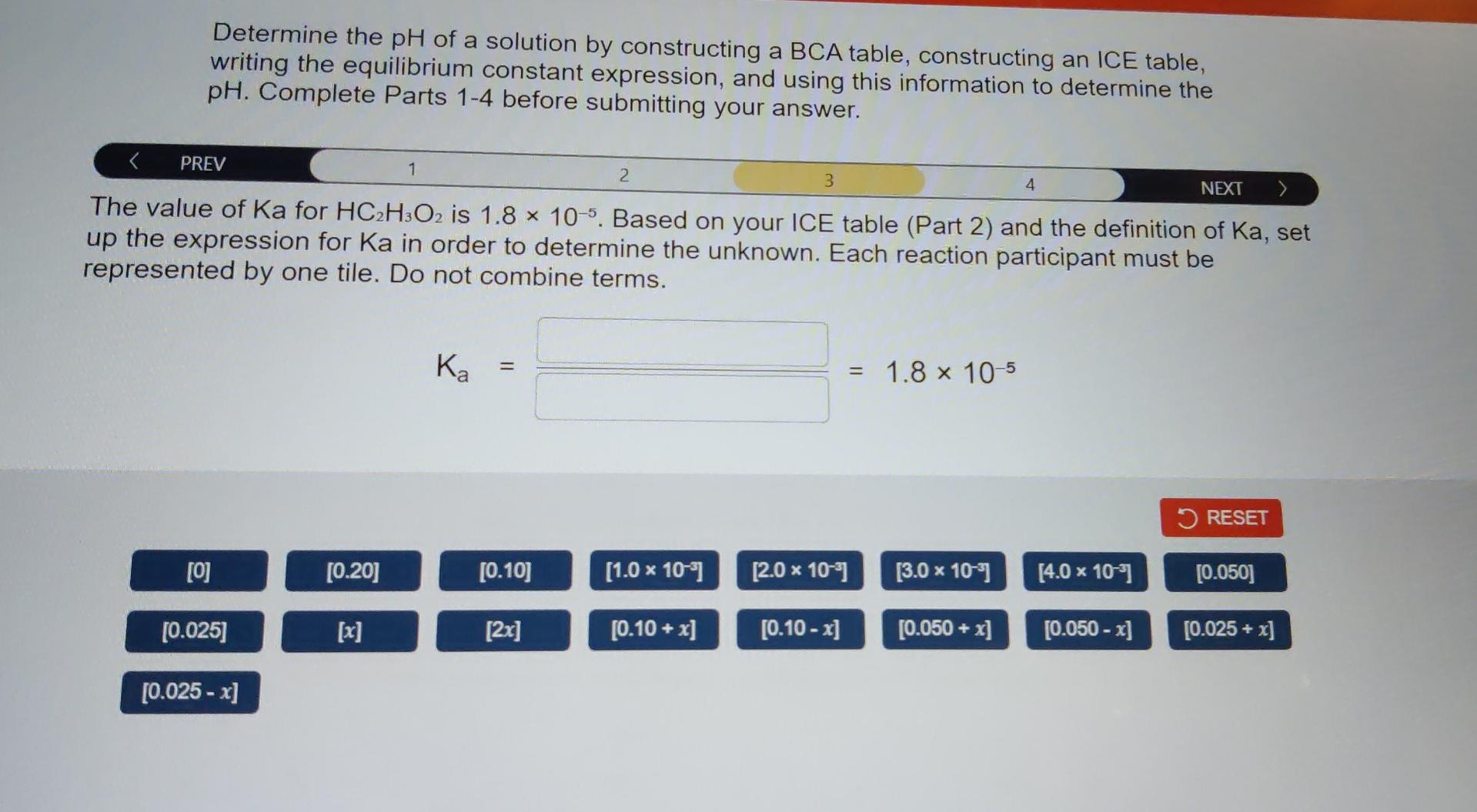 Solved Determine the pH of a solution by constructing a BCA | Chegg.com