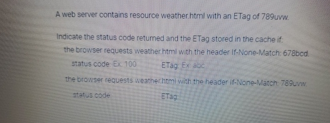 Solved A web server contains resource weather.html with an | Chegg.com