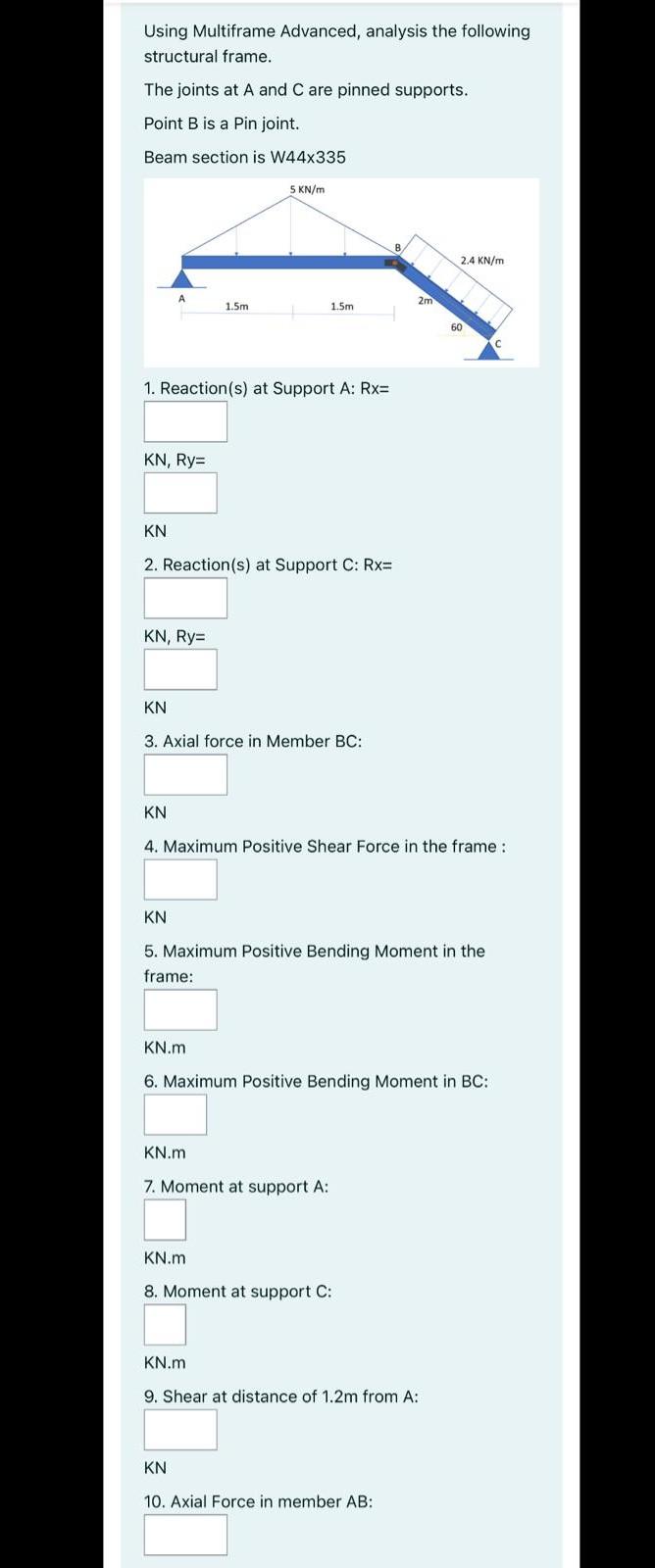 Solved Using Multiframe Advanced, analysis the following | Chegg.com
