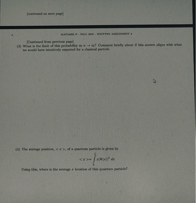 Solved Question 1. A quantum particle can be represented by | Chegg.com