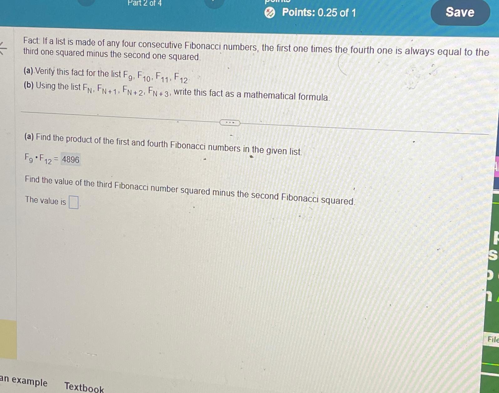 Solved Points: 0.25 ﻿of 1Fact If a list is made of any four | Chegg.com