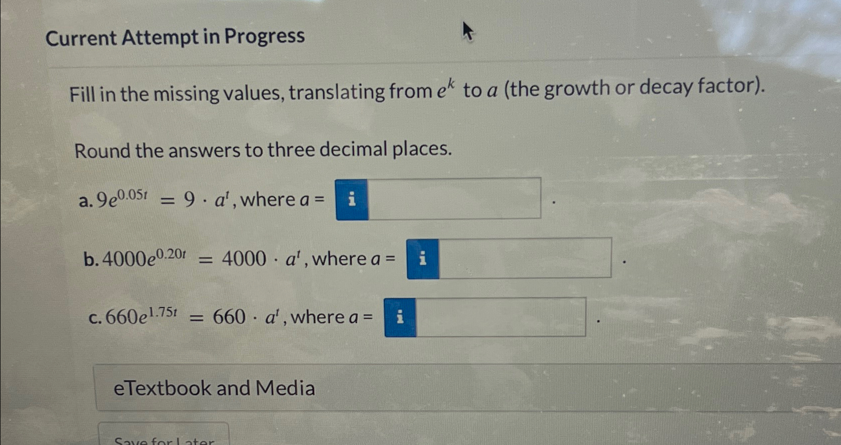Solved Current Attempt in ProgressFill in the missing | Chegg.com