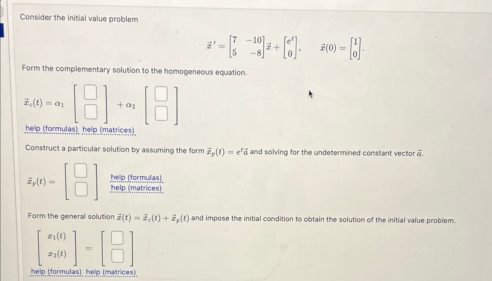 Solved Consider the initial value | Chegg.com