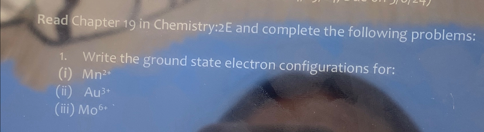 Solved Write The Ground State Electron Configurations For