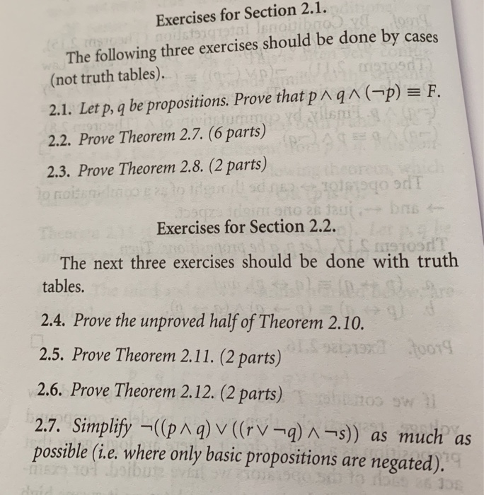 Solved Exercises for Section 2.1. The following three | Chegg.com