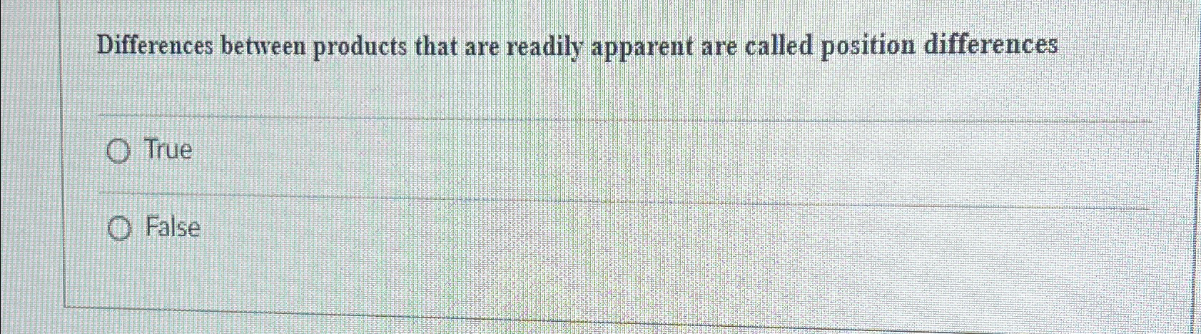 Solved Differences between products that are readily | Chegg.com