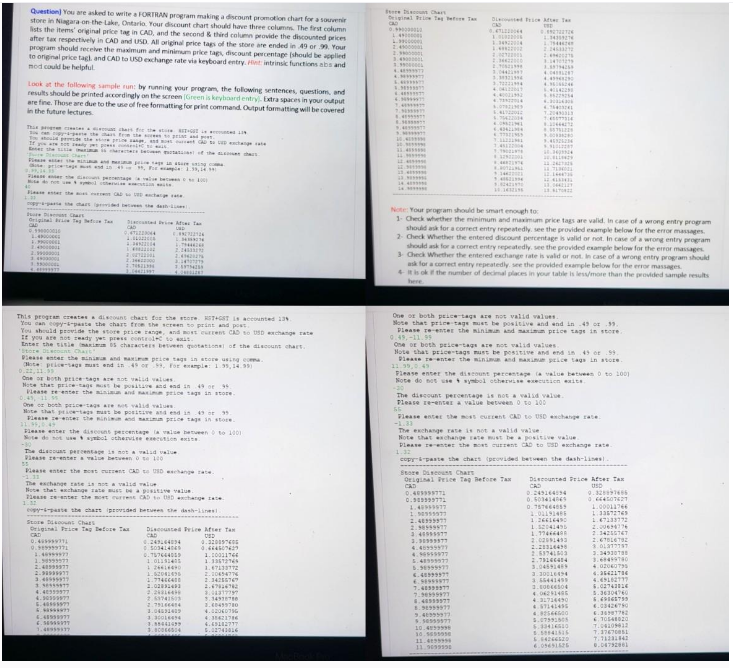 Solved Question) ﻿You are asked to write a FORTRAN program | Chegg.com