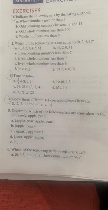 13. True or false? a. The empty set is a subset of | Chegg.com