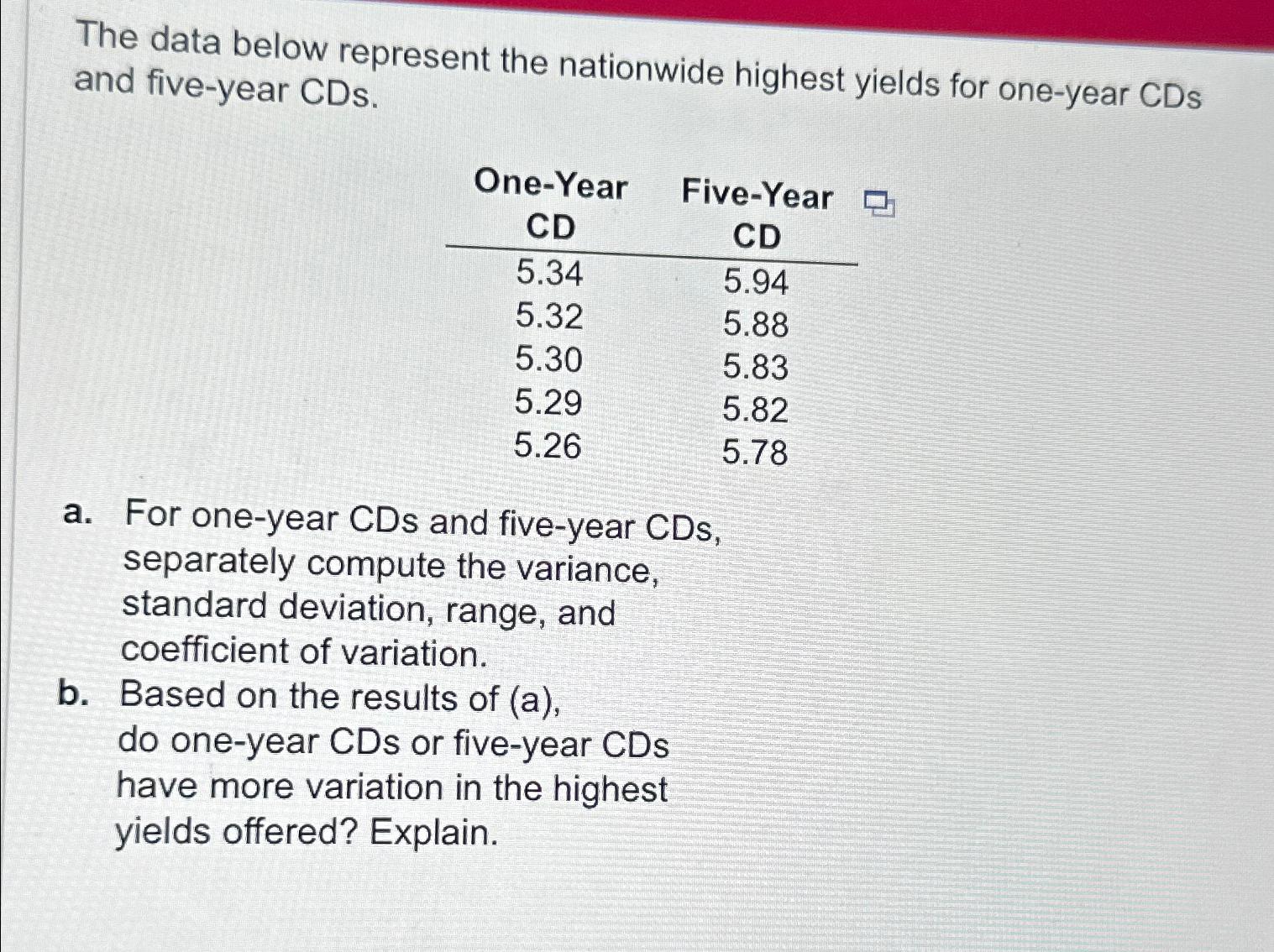Solved The data below represent the nationwide highest | Chegg.com