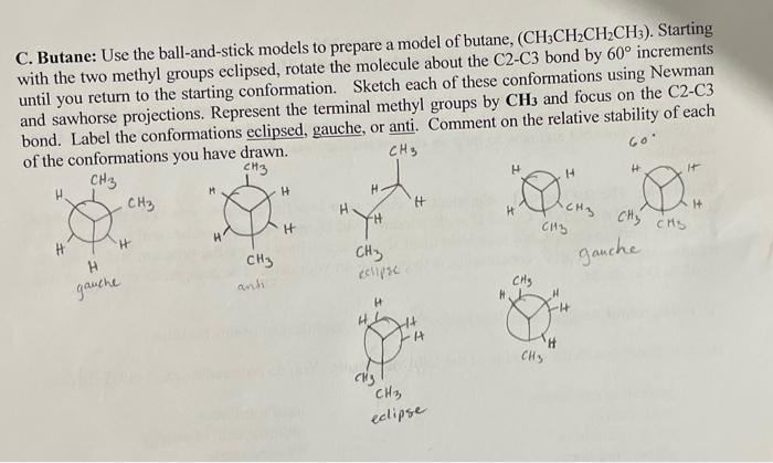 Solved B. Ethane which is the more stable and whyC. Butane | Chegg.com