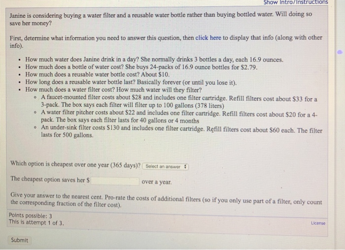 Solved Show Intro/Instructions Janine is considering buying | Chegg.com