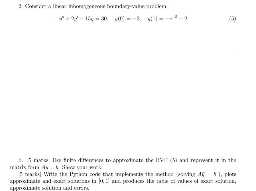 Solved 2. ﻿Consider a linear inhomogeneous boundary-value | Chegg.com