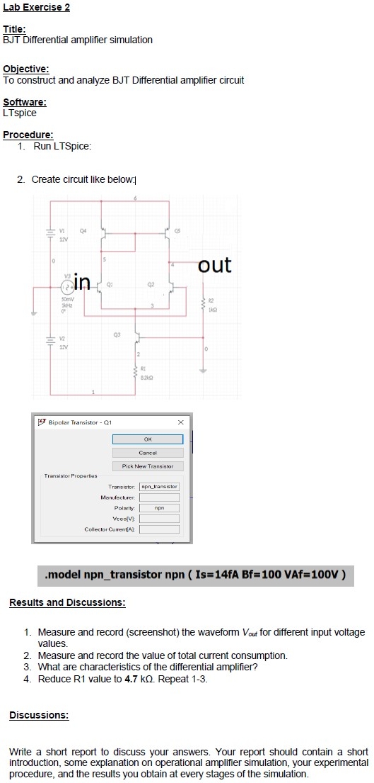 Please help to solve this question using LTSpice. | Chegg.com