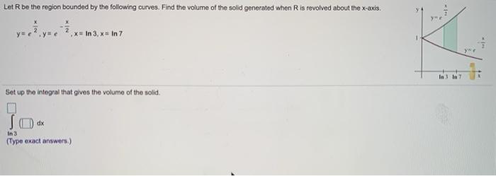 Solved Let R be the region bounded by the following curves. | Chegg.com