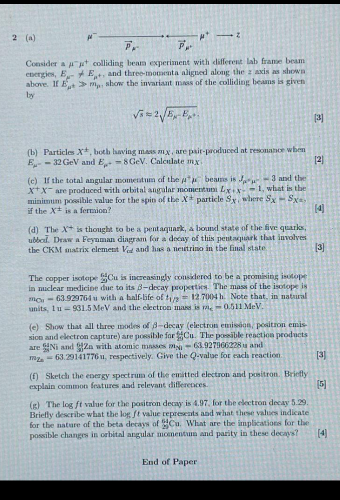 2 (a) ut - Z P- PX Consider a peut colliding beam | Chegg.com