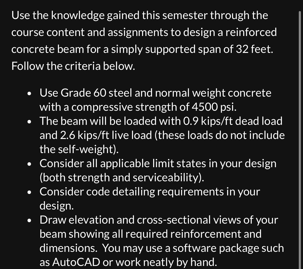 Use the knowledge gained this semester through the | Chegg.com