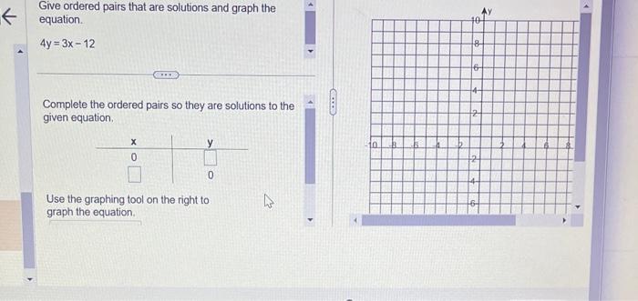 Solved Give ordered pairs that are solutions and graph the | Chegg.com