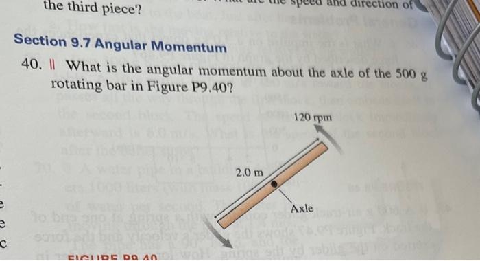 Solved Section 9.7 Angular Momentum 40. II What is the | Chegg.com