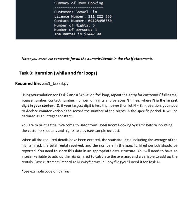 Solved Task 1: Input data types and arithmetic expressions | Chegg.com