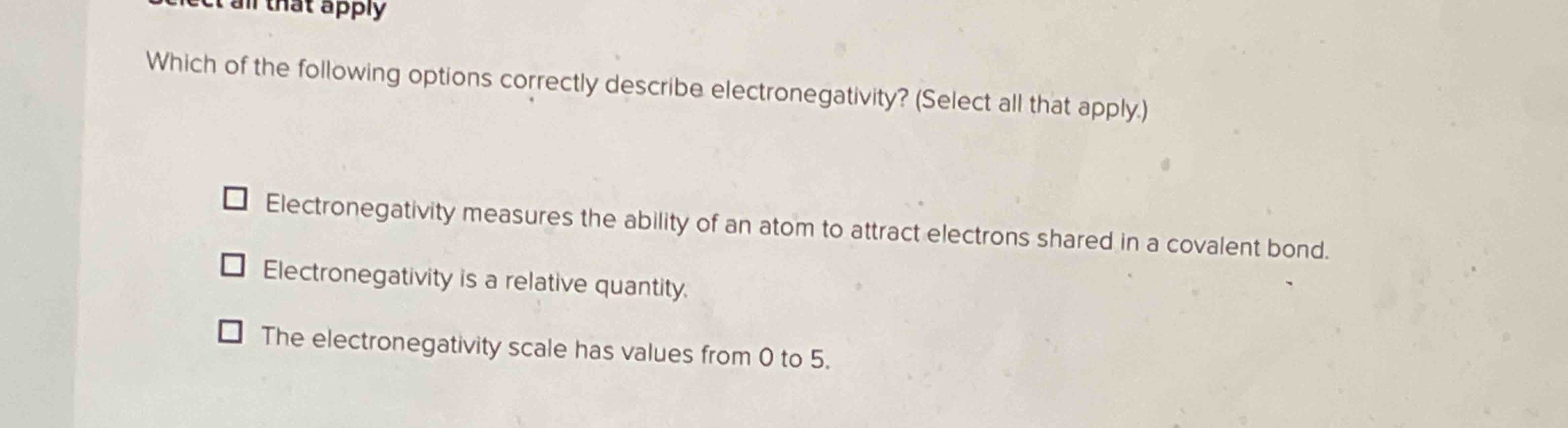 Solved Which of the following options correctly describe | Chegg.com