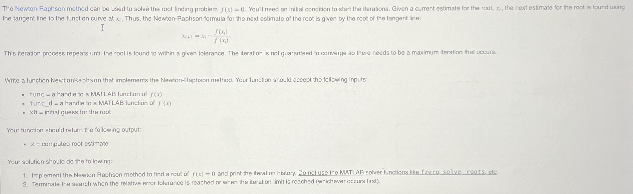 the tangent line to the function curve at xi. ﻿Thus, | Chegg.com