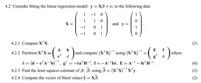 Solved 2 Consider fitting the linear regression model: | Chegg.com