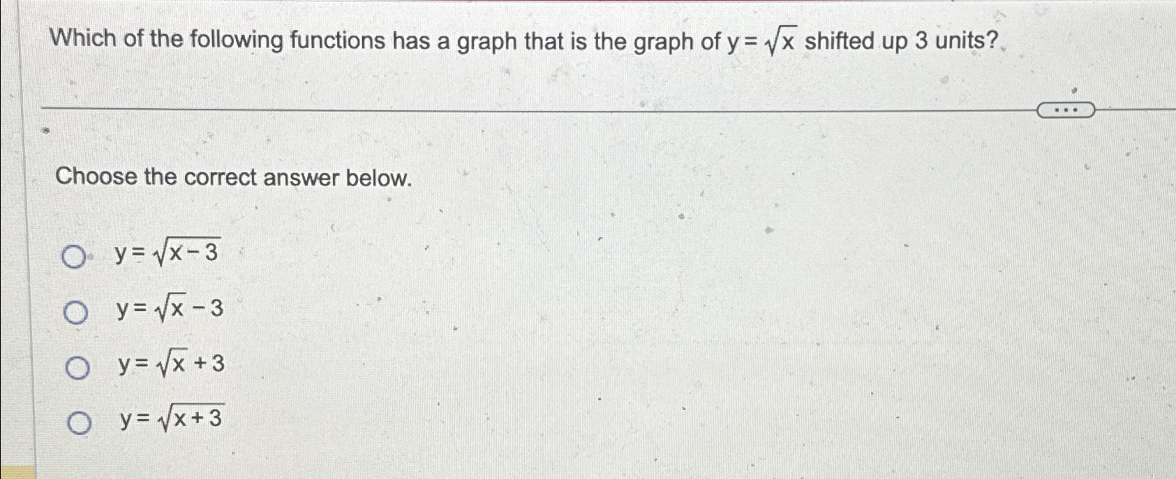 Solved Which of the following functions has a graph that is | Chegg.com
