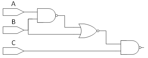 Solved Given the combinational circuit below, provide the | Chegg.com