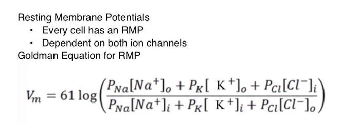 Solved please calculate neurons membrane resting potential | Chegg.com