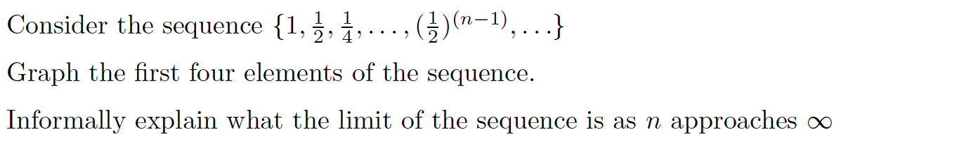 Solved Consider the sequence | Chegg.com