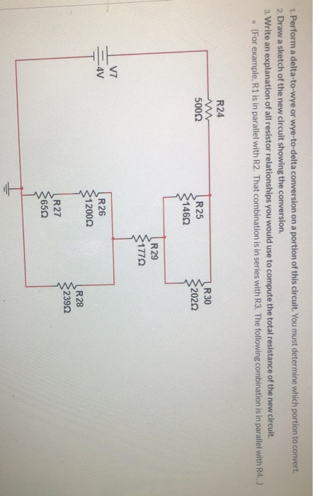 Solved 1. Perform a delta-to-wye or wye-to-delta conversion | Chegg.com