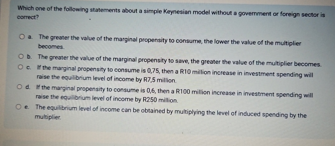 Solved Which one of the following statements about a simple | Chegg.com