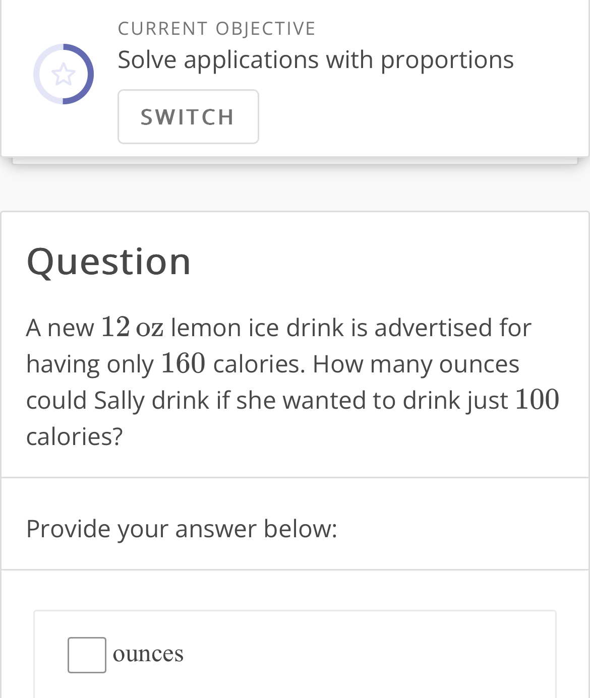 Solved CURRENT OBJECTIVESolve applications with | Chegg.com