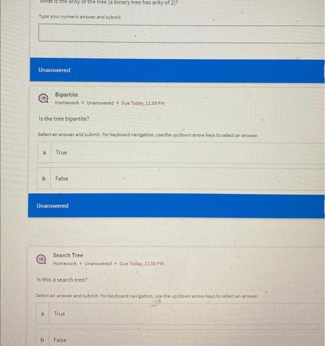 Solved Questions #9 - Trees B A C G All questions below | Chegg.com